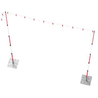 Guard Goal Post Set - 2x Posts, 2x Bases, 1x Flags - Infrastructure ...