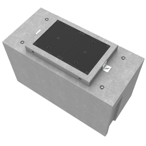 Pit Concrete Manhole PF4 with Floor and Turret 150mm - Infrastructure ...