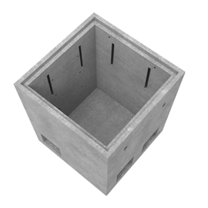 Pit Concrete 1000x1000x1200x90mm NSW Rail Knockouts Class D ...