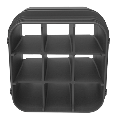 MULTIduct™ 9 Way Mitre 3 Deg Bend - Infrastructure Products Australia